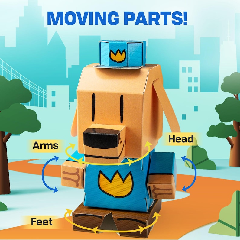 Dog Man CUBLES Craft Kit – Build Dog Man, Petey & Philly | Stem ...