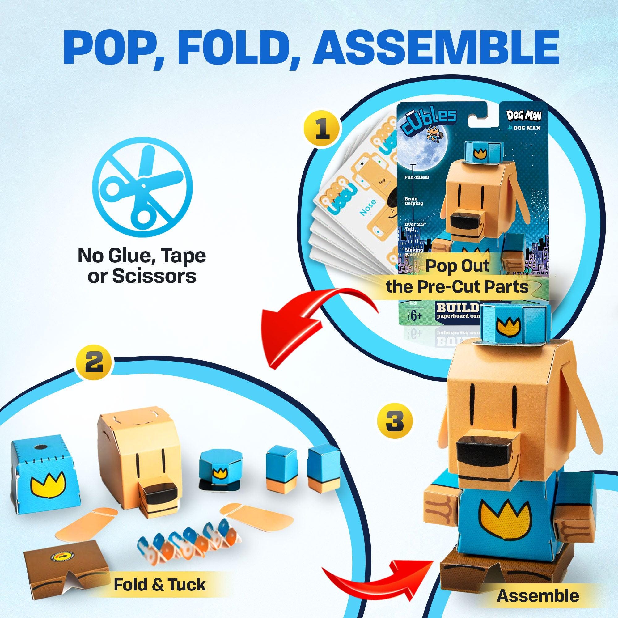 CUBLES Dog Man Set (dog Man, Petey, Philly) - Etsy