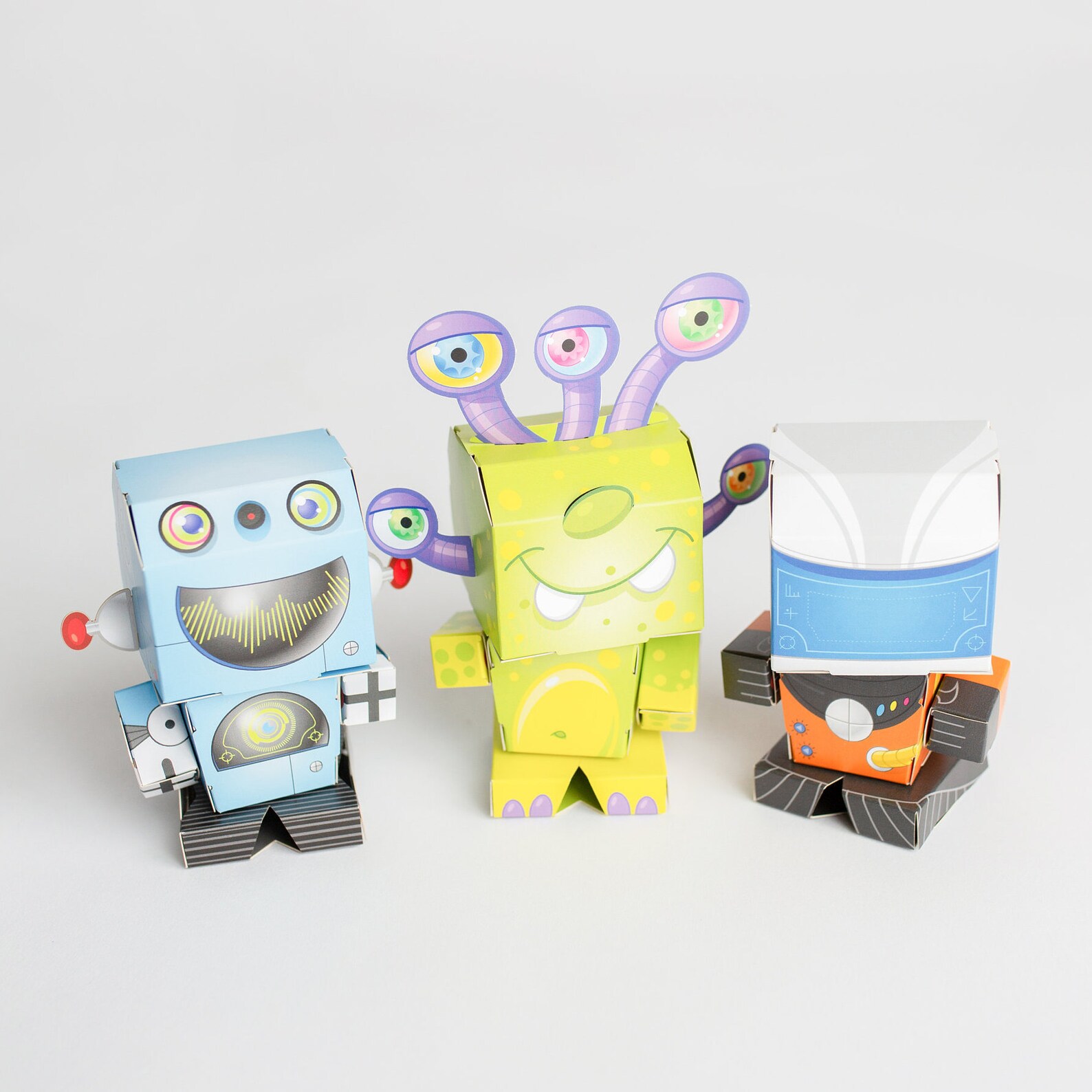 3D Alien Robot Astronaut Paper Toy Activity Kit - Etsy
