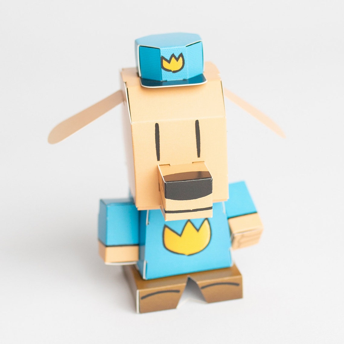 3D Dog Man Paper Toy Activity Kit - Etsy