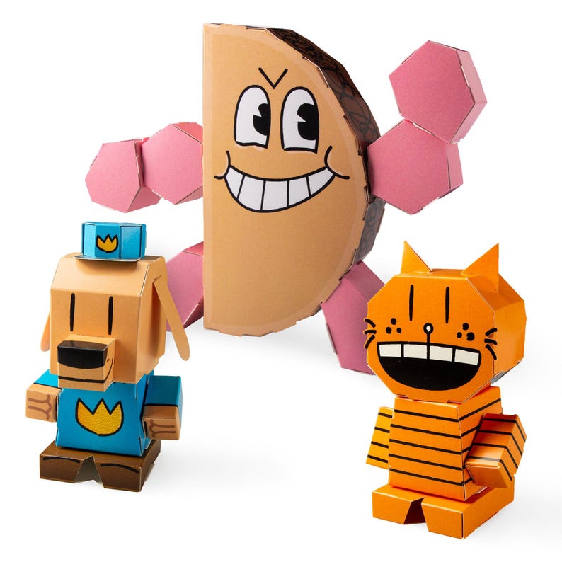 CUBLES Dog Man Set (dog Man, Petey, Philly) - Etsy