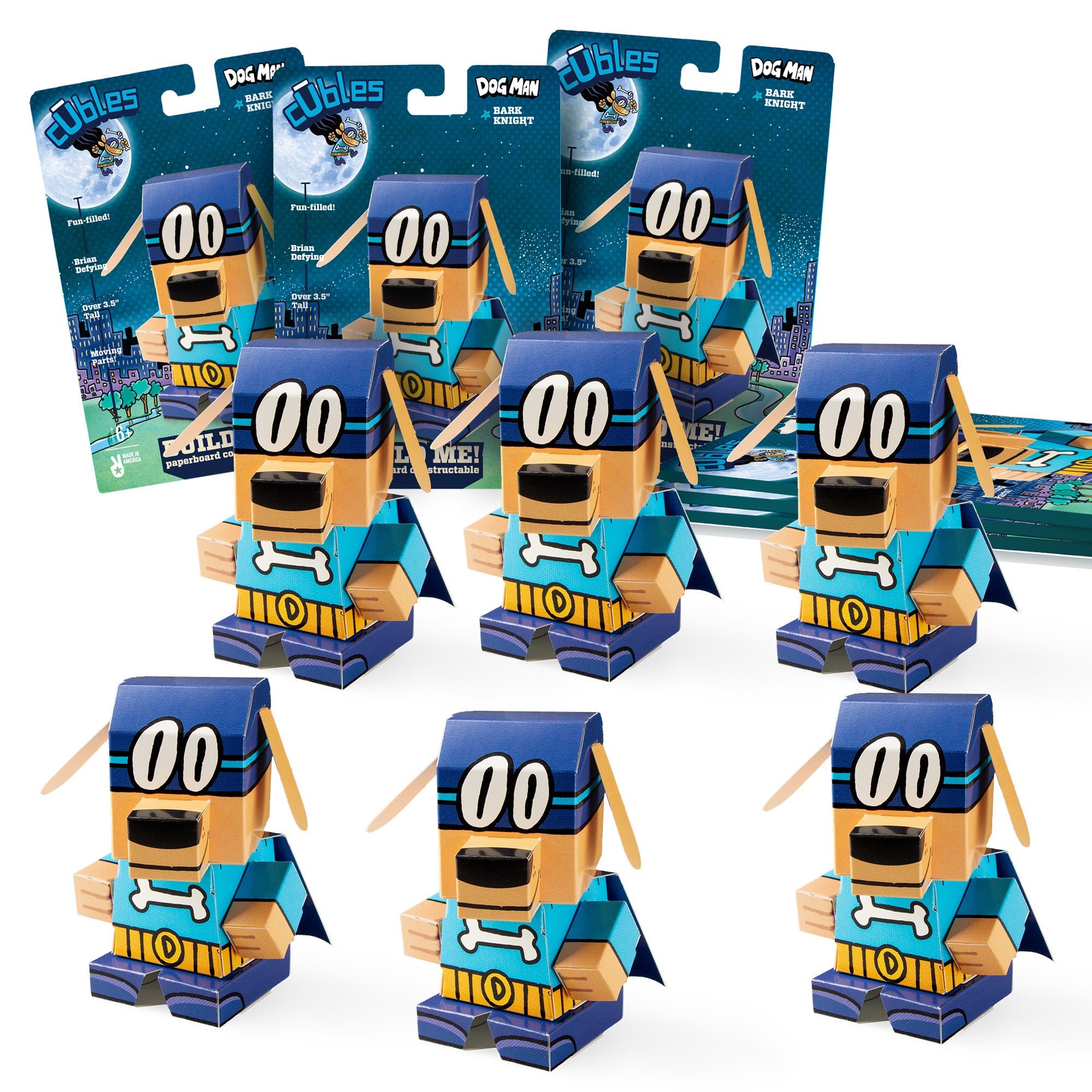 Dog Man Series Group Party Pack includes 6 Dog Man Series CUBLES - Etsy