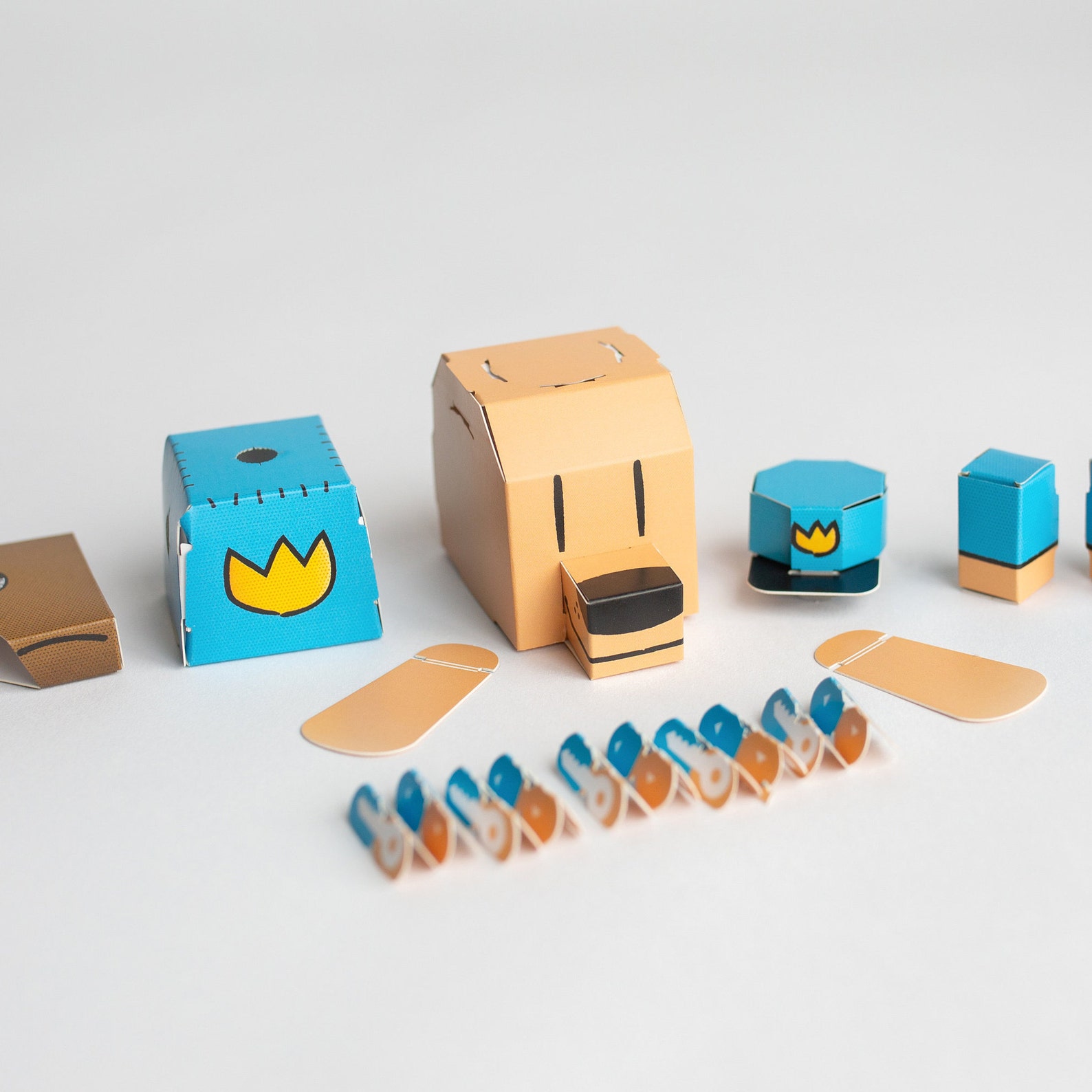 3D Dog Man Paper Toy Activity Kit - Etsy