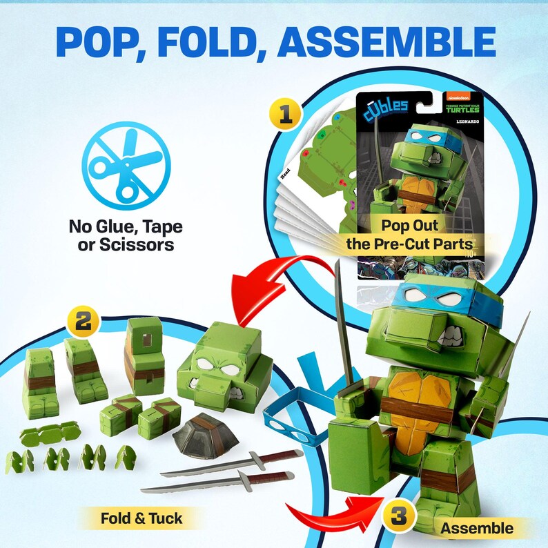 CUBLES Modern Teenage Mutant Ninja Turtles Leonardo - Advanced - Etsy