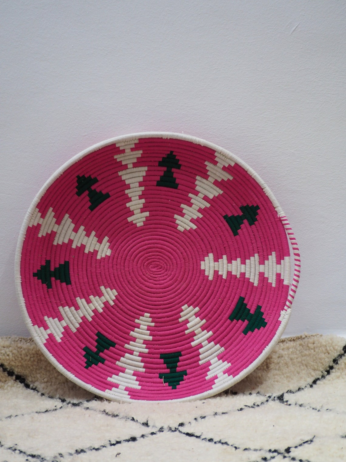 Moroccan Berber Tribal Wicker & Bread Centerpiece Basketwall | Etsy