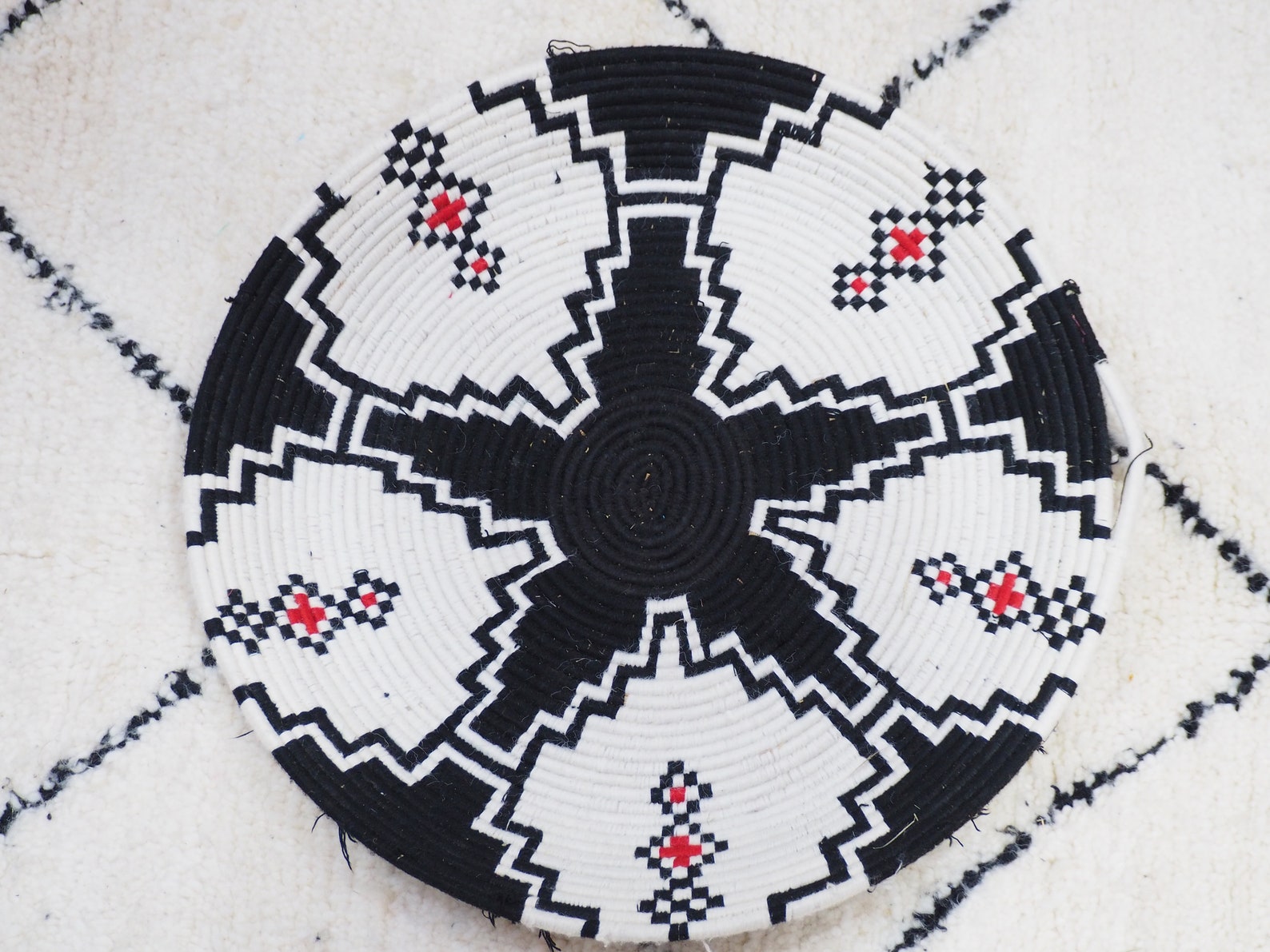 Moroccan Berber Tribal Wicker & Bread Centerpiece Basketwall - Etsy