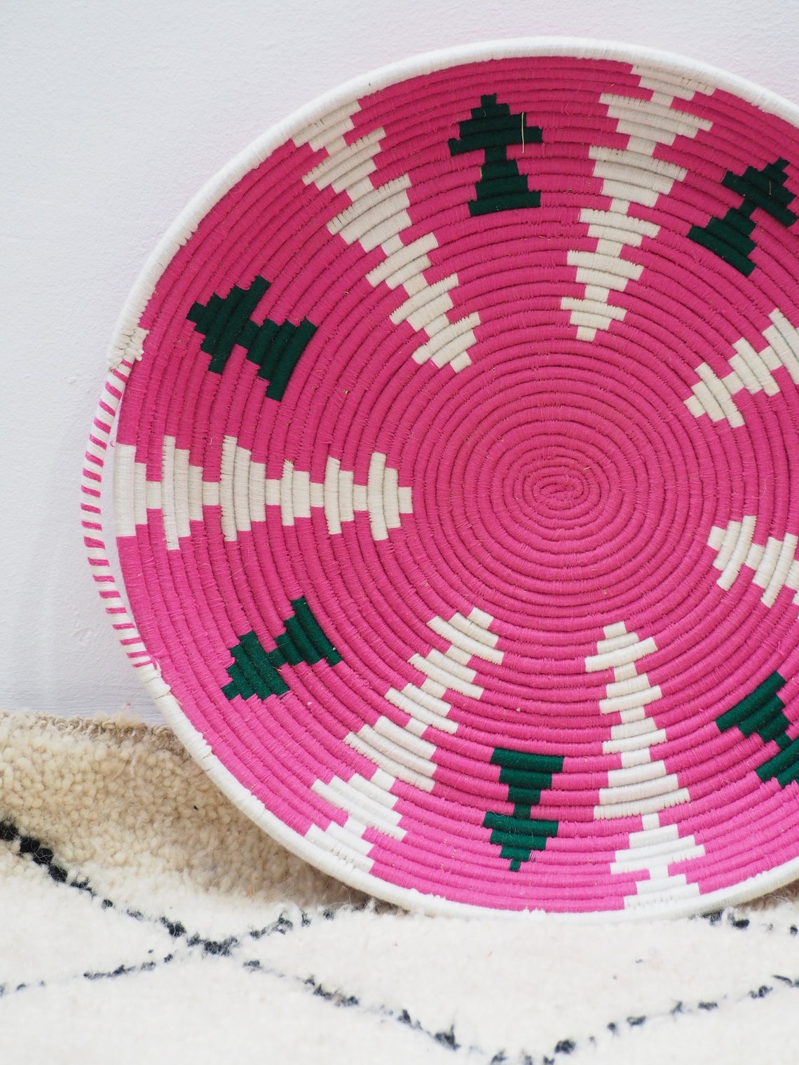 Moroccan Berber Tribal Wicker & Bread Centerpiece Basketwall | Etsy