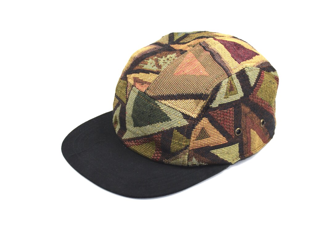Boho 5 Panel Cap, Colorful Cap Ethno, Cotton Hat, Hat, Headgear, Cap, Cap, Five Panel, Cappy ...