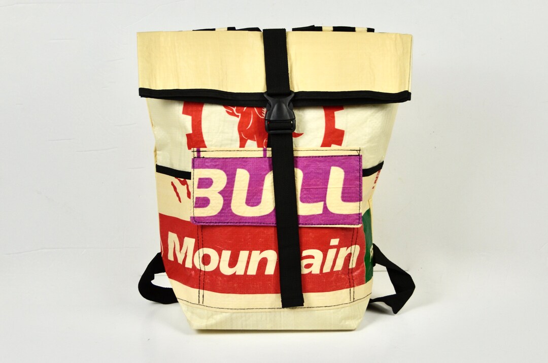 Recycled Backpack Made From Old Cement Bags, Unique Backpack, Upcycling ...