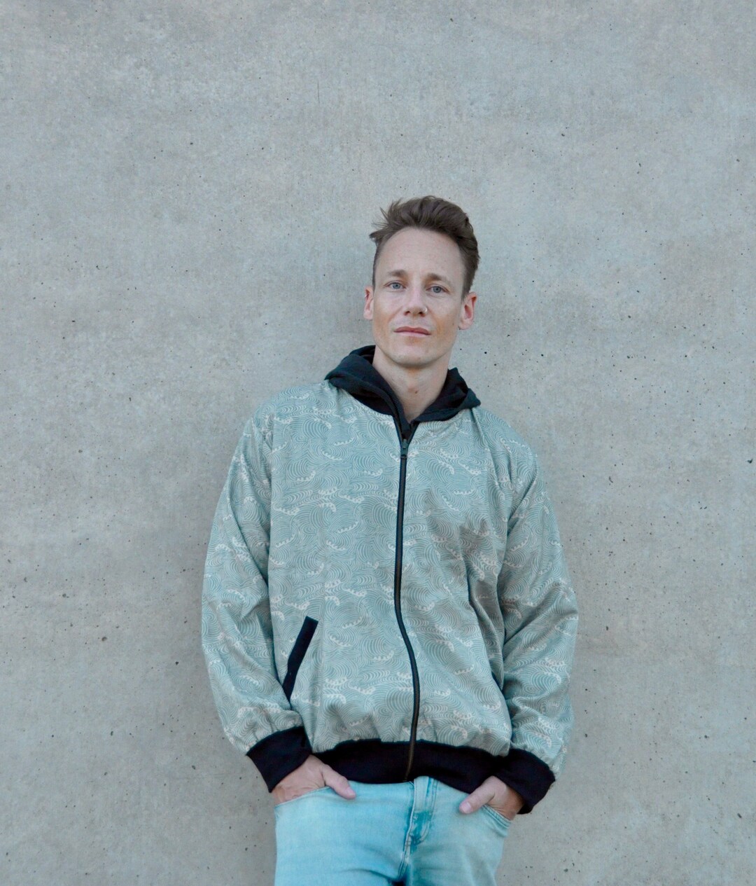 Reversible Bomber Jacket, Reversible Jacket for Men, Unisex College ...