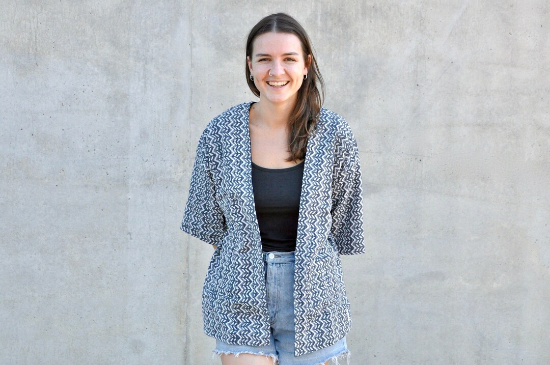 Velvet Kimono / Short Kimono Jacket / Light Velvet Jacket / Japanese ...