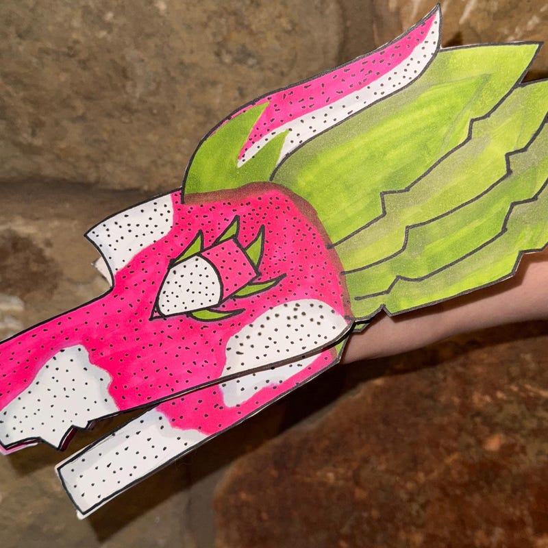 Dragon Puppet Paper - Etsy