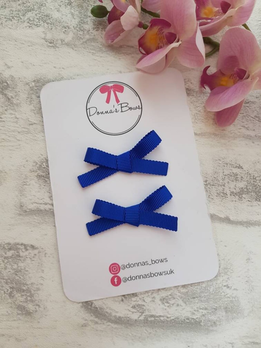 Royal Blue Hair Bows, Blue Pigtail Bows, Blue Ribbon Bows, Ribbon ...