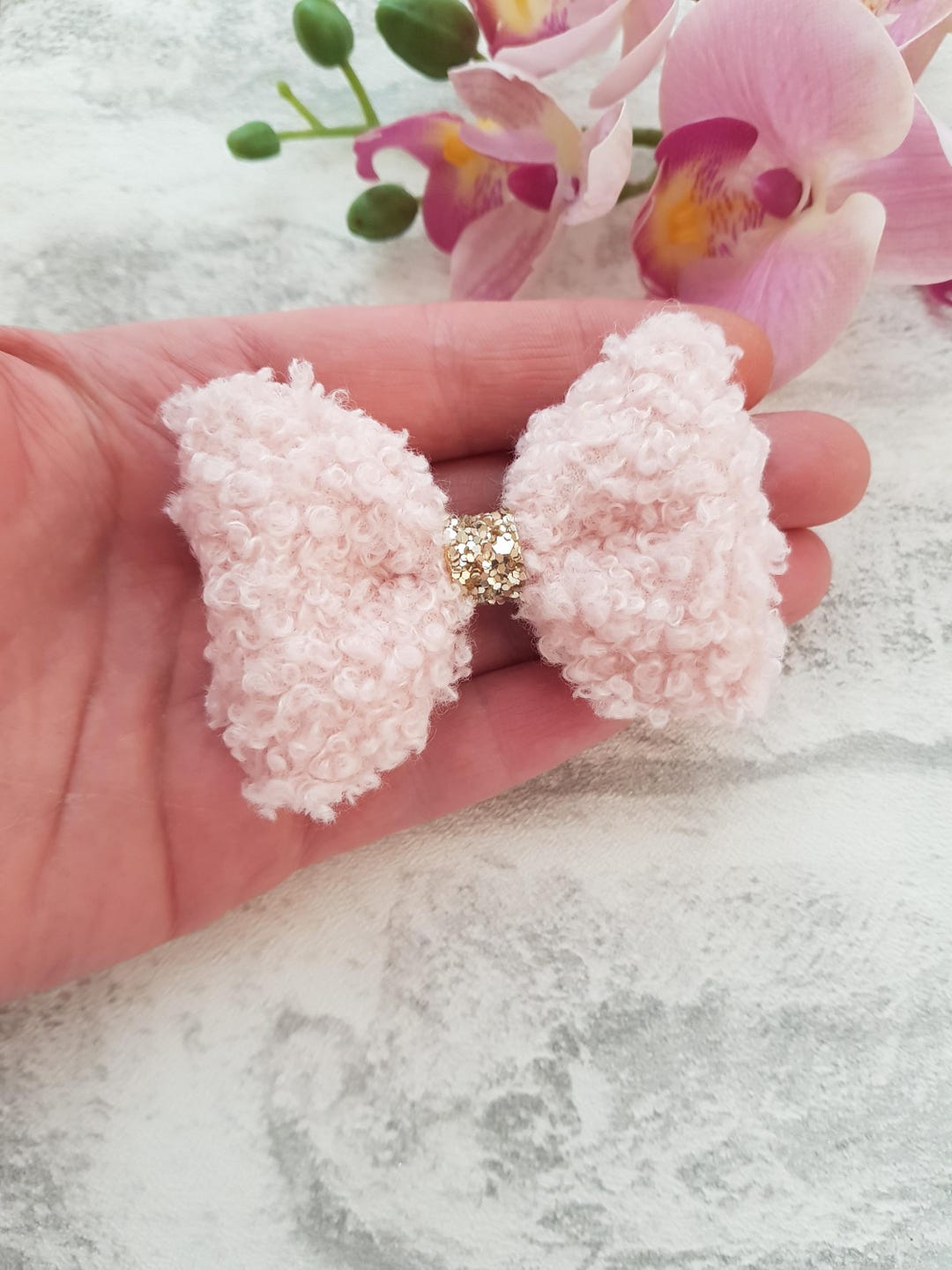 Furry Hairbow, Faux Fur Hair Bows, Hair Clips, Girls Hair Accessories ...