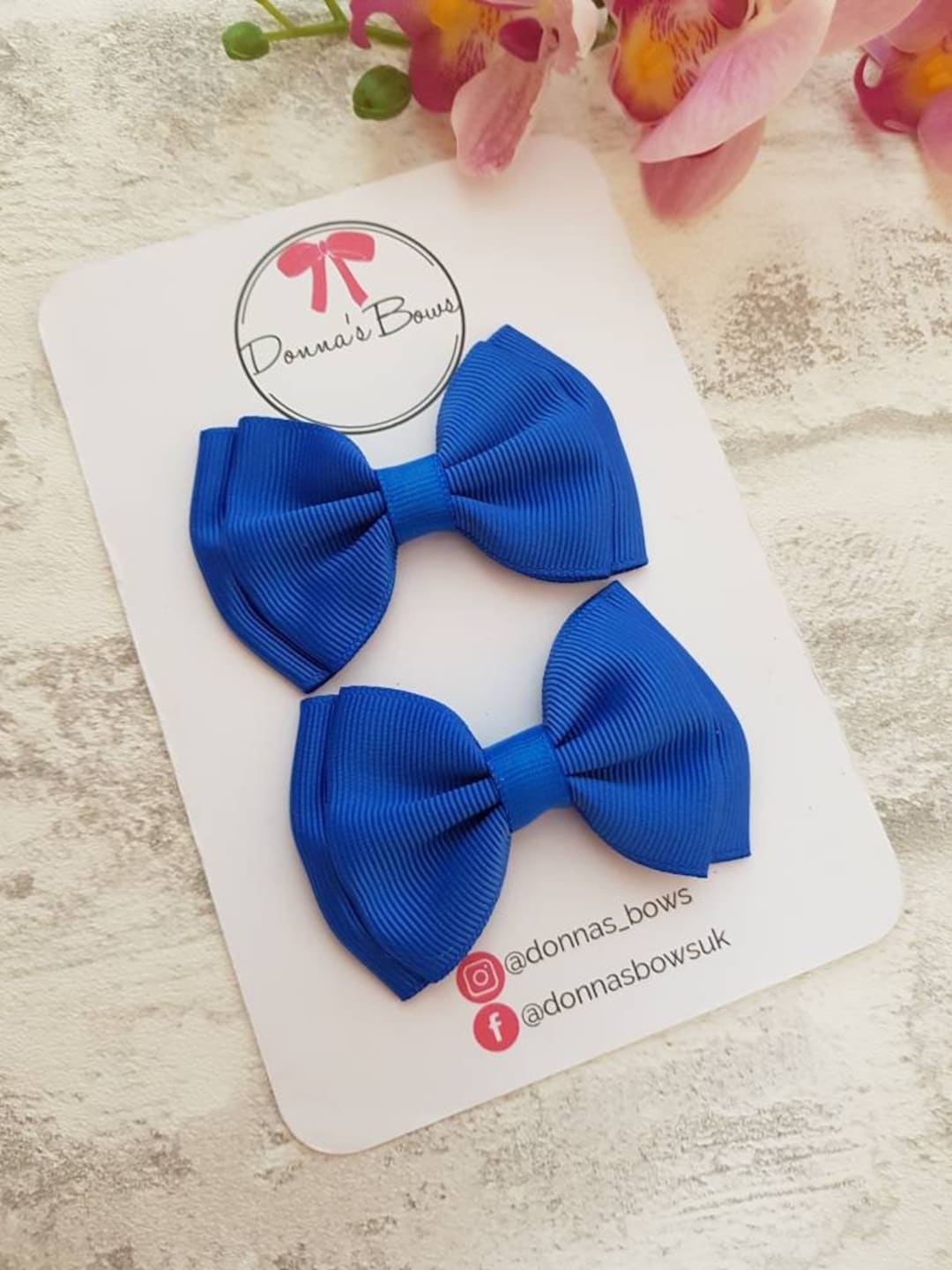 Royal Blue School Bows, Blue Pigtail Bows, Blue Ribbon Bows, Ribbon ...