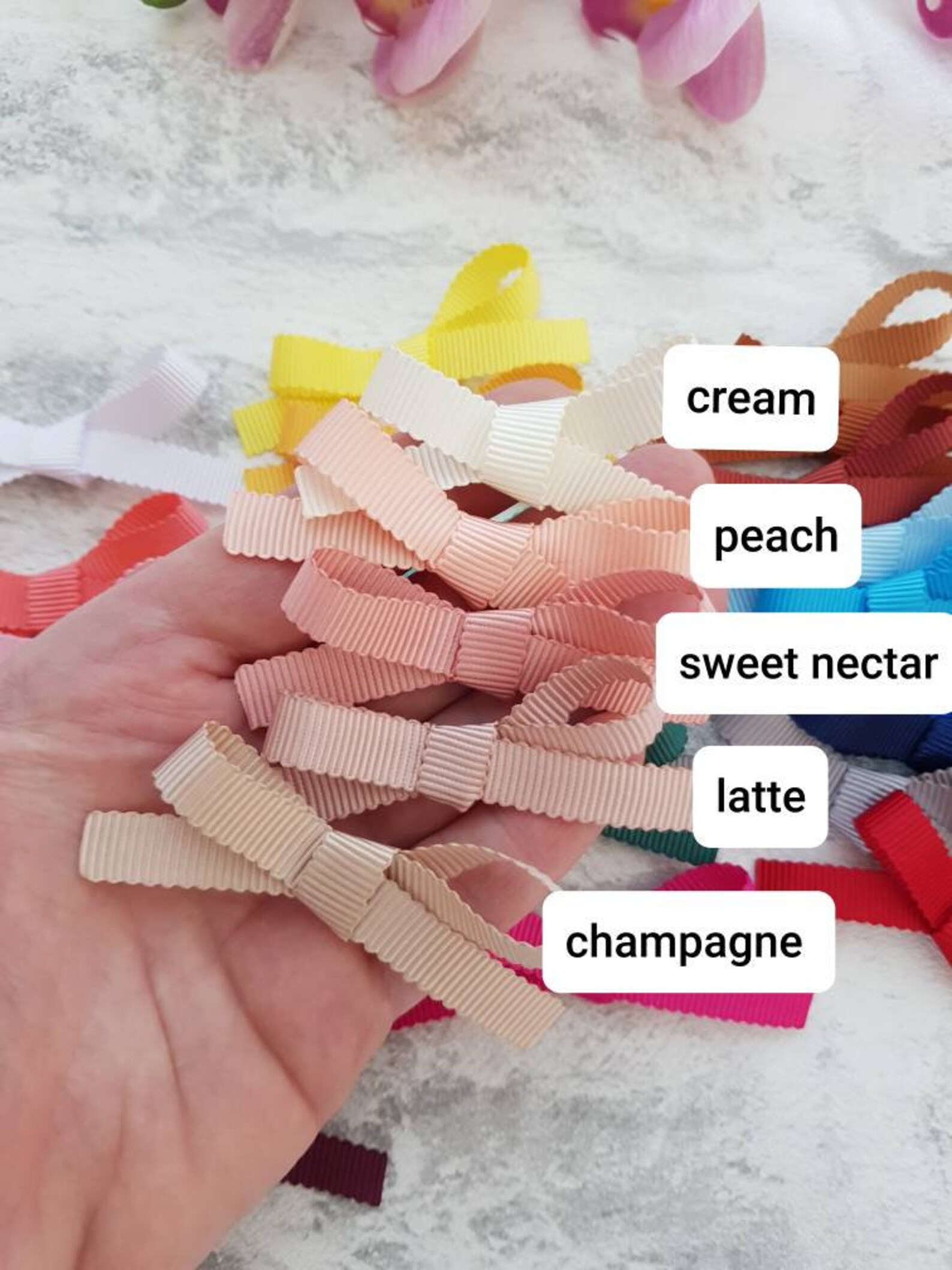 Ribbon Pigtail Bows, Over 25 Colours, Toddler Hair Bows, Girls Hair ...