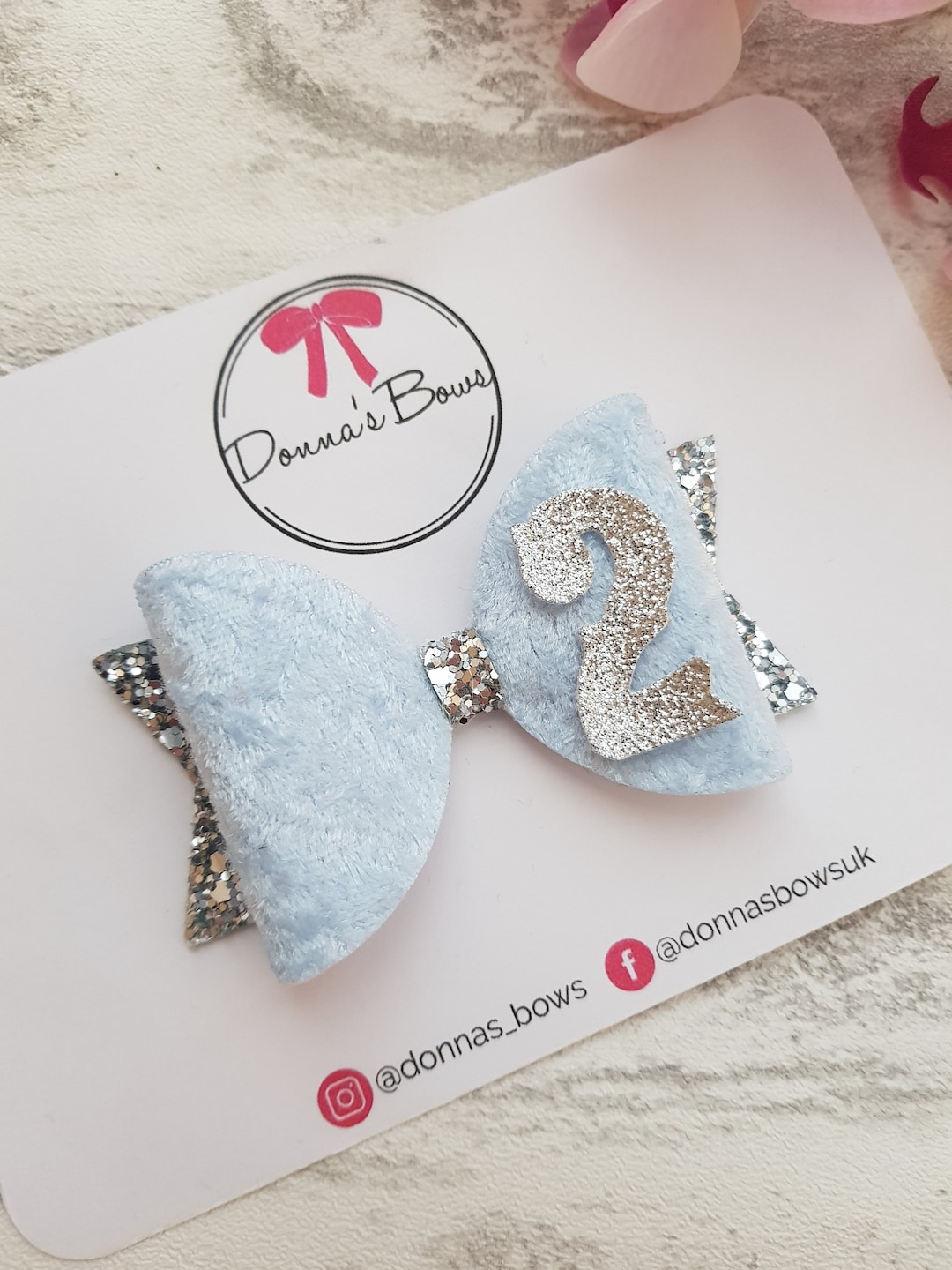 Blue Birthday Bow, Birthday Headband, 1st Birthday Hair Bow, Birthday ...