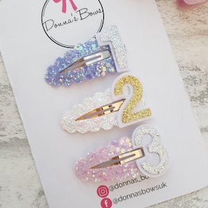 Birthday Snap Clip, Birthday Hair Slide, Birthday Hair Accessory, Hair ...