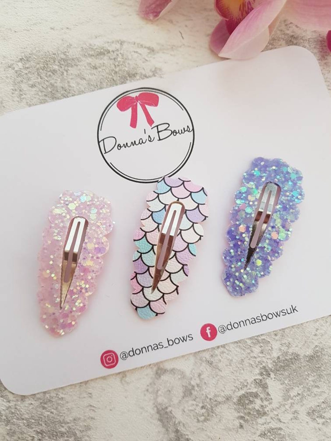 Mermaid Snap Clips, Mermaid Fringe Clips, Snappy Clips, Hair Clips ...