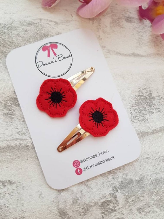 Poppy Snap Clips Mini Hair Slides Hair Accessories Toddler - Etsy UK