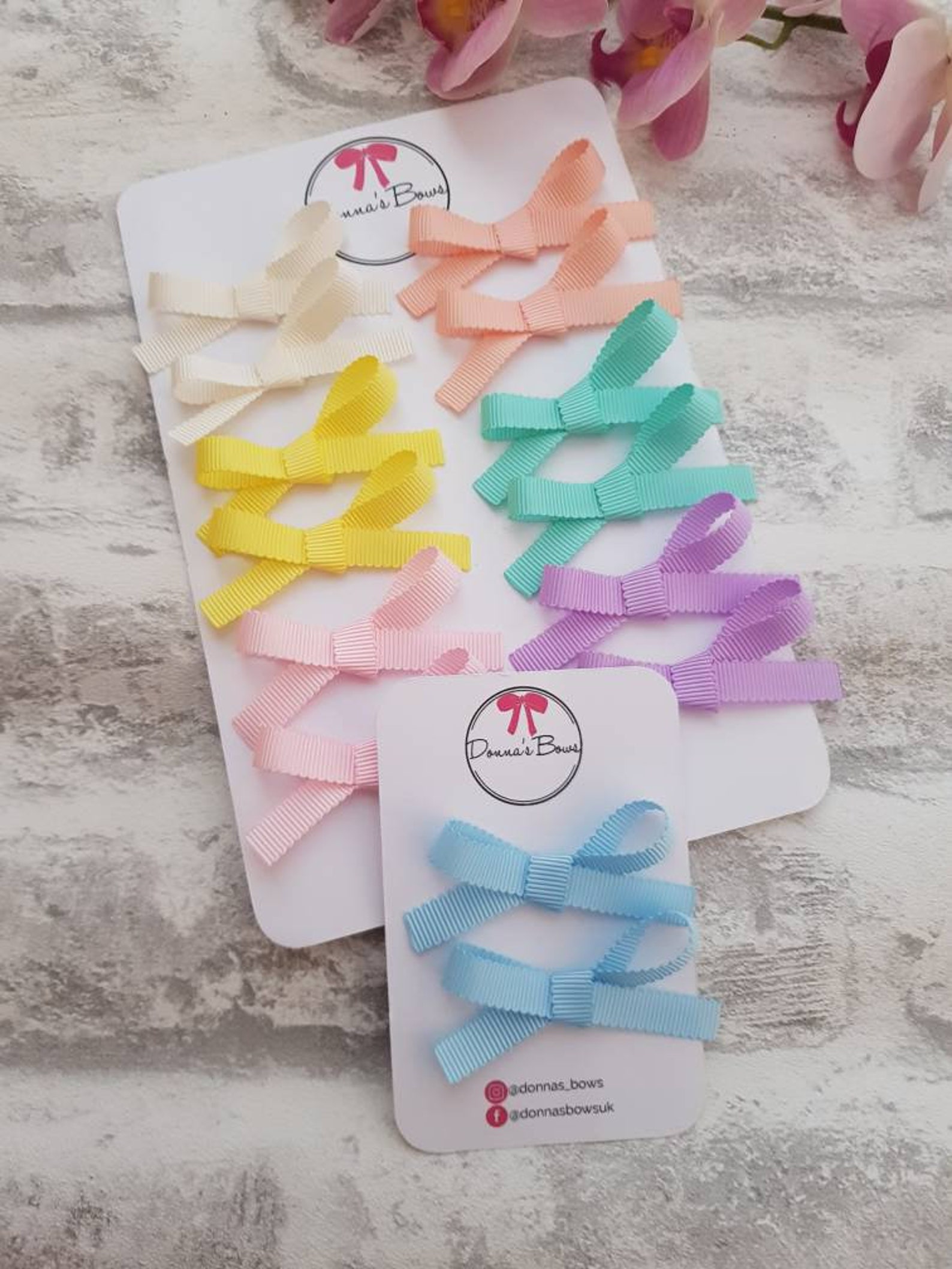 Ribbon Pigtail Bows, Over 25 Colours, Toddler Hair Bows, Girls Hair ...