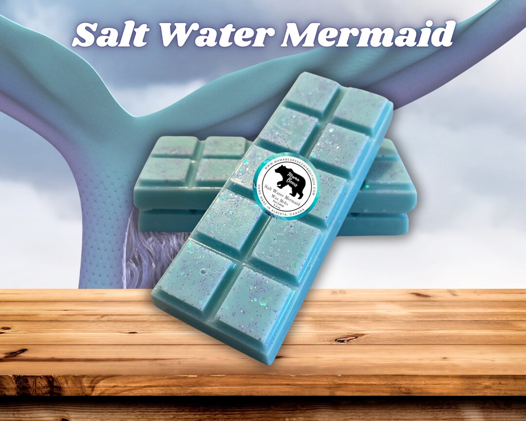 WAX MELT: Salt Water Mermaid, Scented Wax Snap Bar for Warmer, Feminine ...
