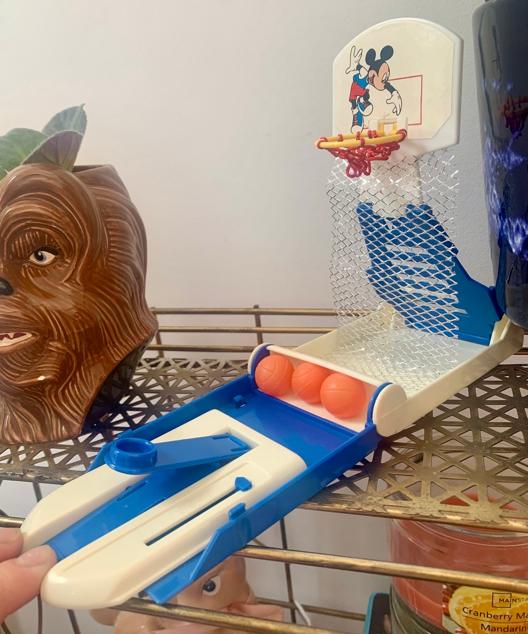 Vintage 1996 Folding Game: Mickey Mouse Basketball, Avon Mini Retro ...