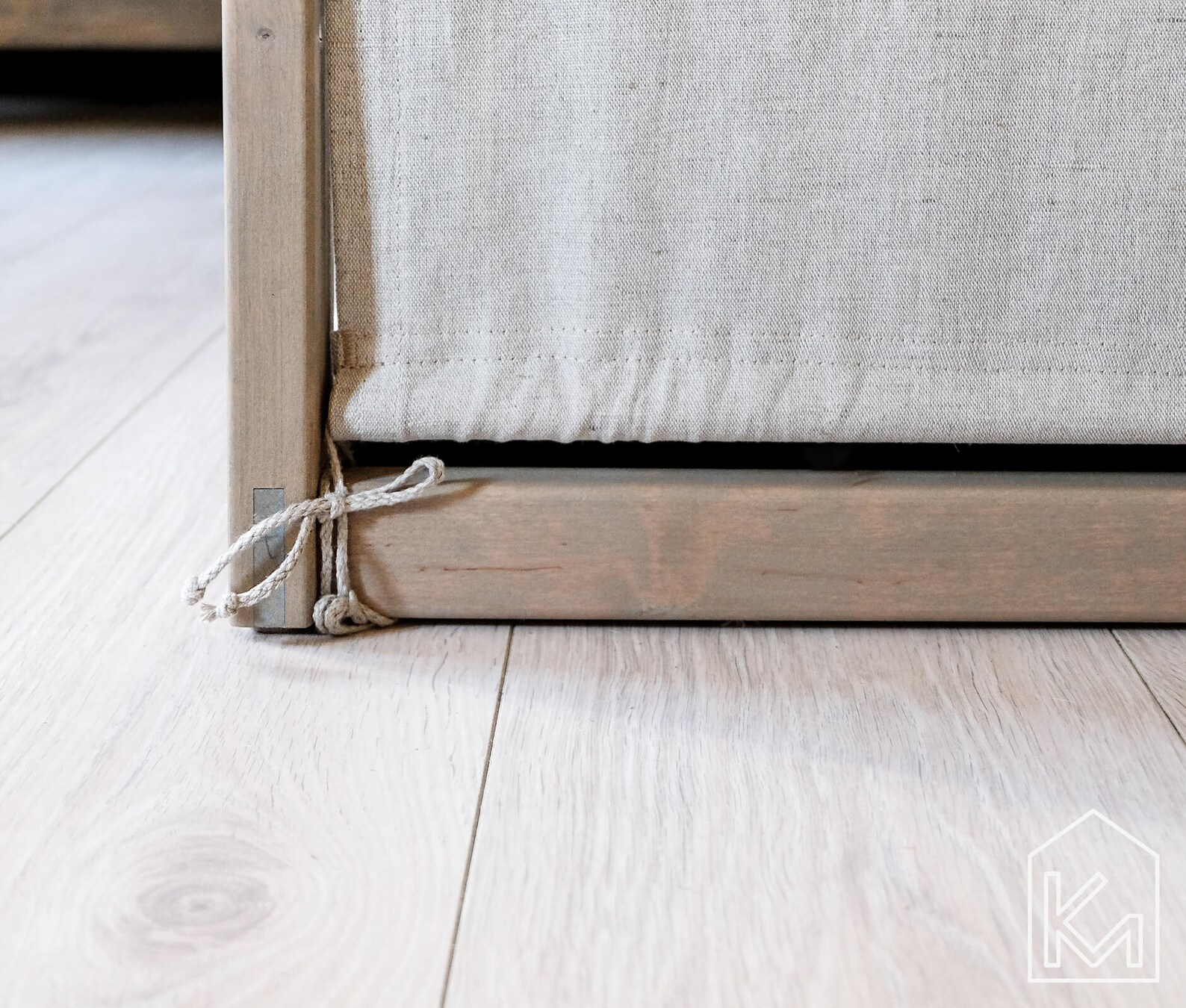 Modern Dog House With a Front and Back Linen Cover Indoor Dog - Etsy