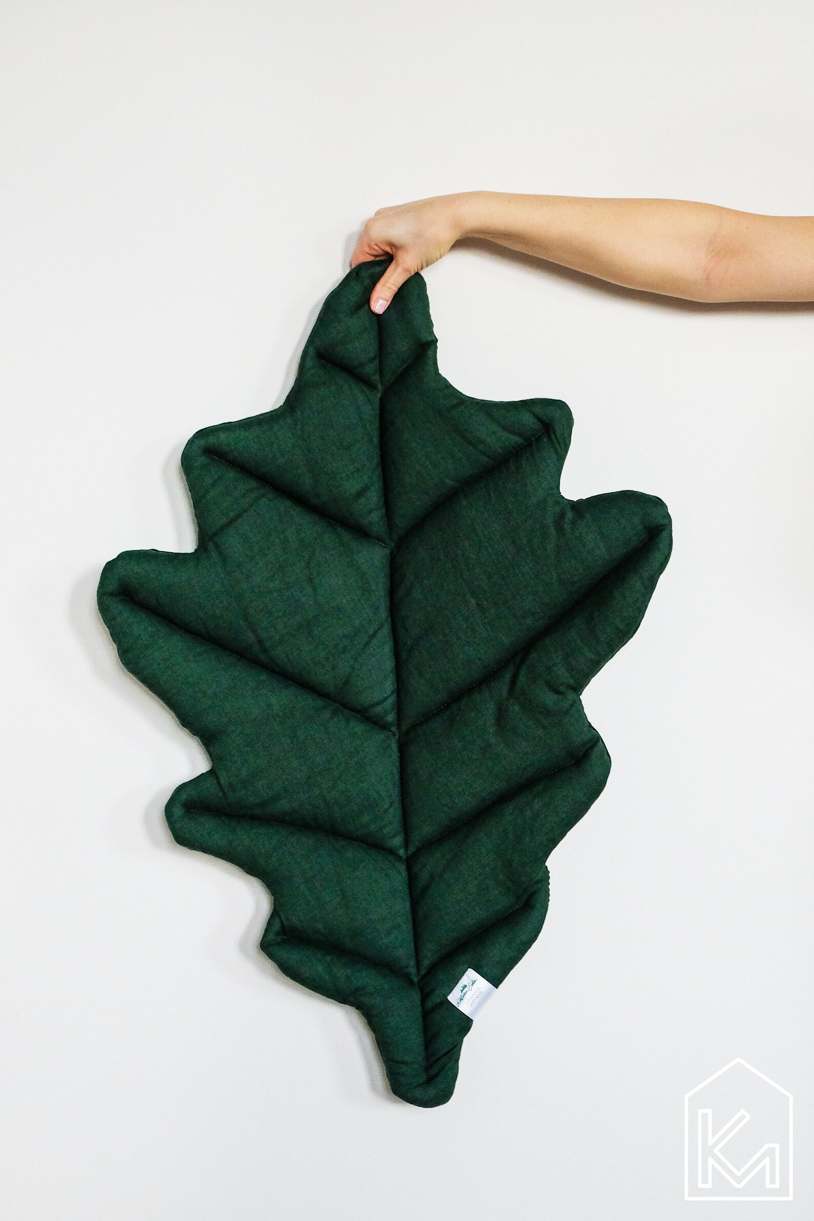 Leaf Rug or Play Mat From Natural Linen Fabric in OAK TREE - Etsy