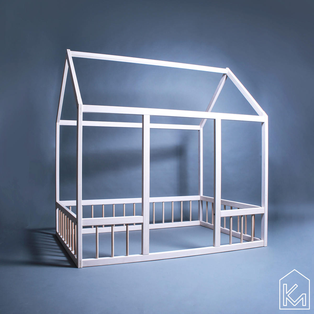 US Twin Size Bed With Rails&doors Wooden House Bed for | Etsy