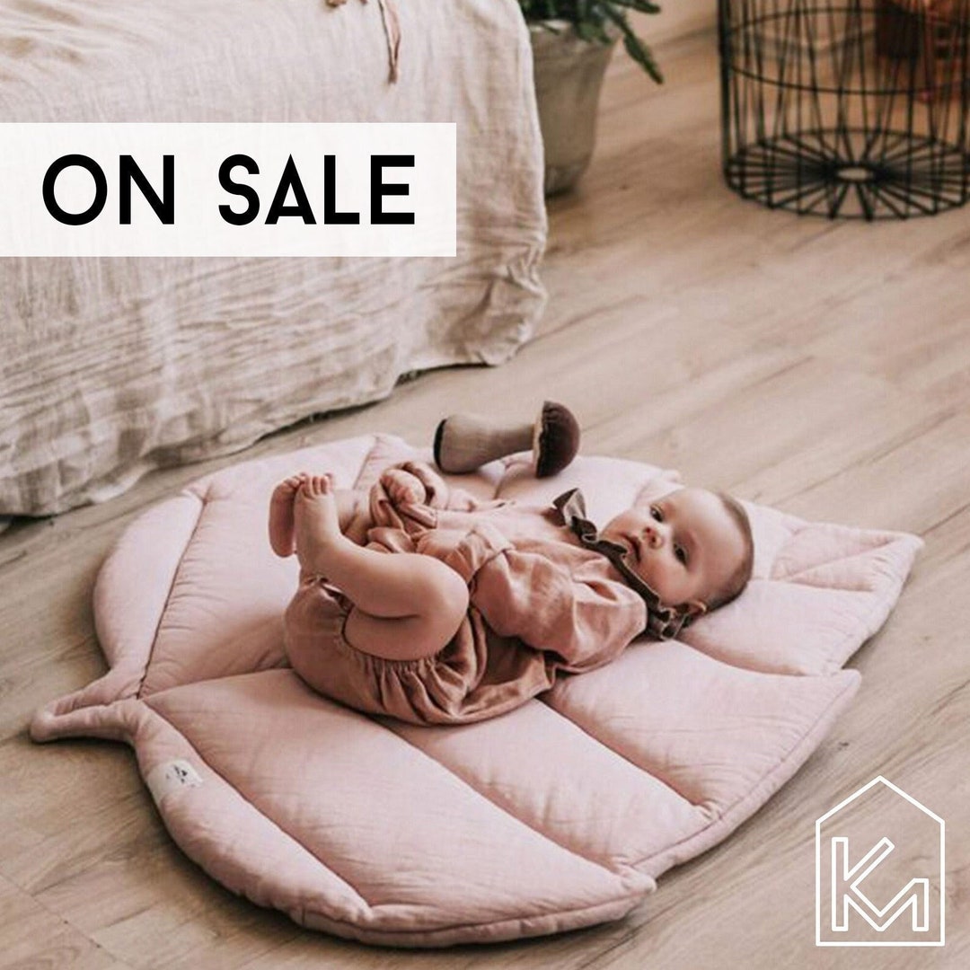 Leaf Rug From Natural Linen Fabric in BIRCH TREE Leaf Shape, Handmade ...