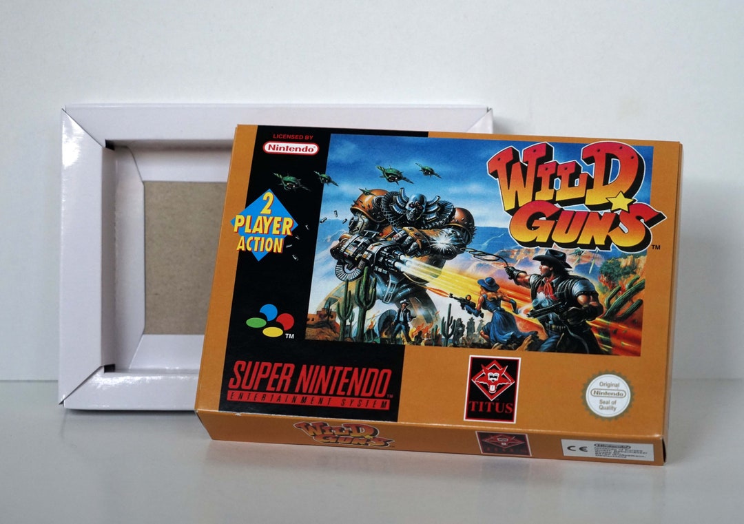 Wild Guns EUR Super Nintendo SNES Boîte Seule - Etsy