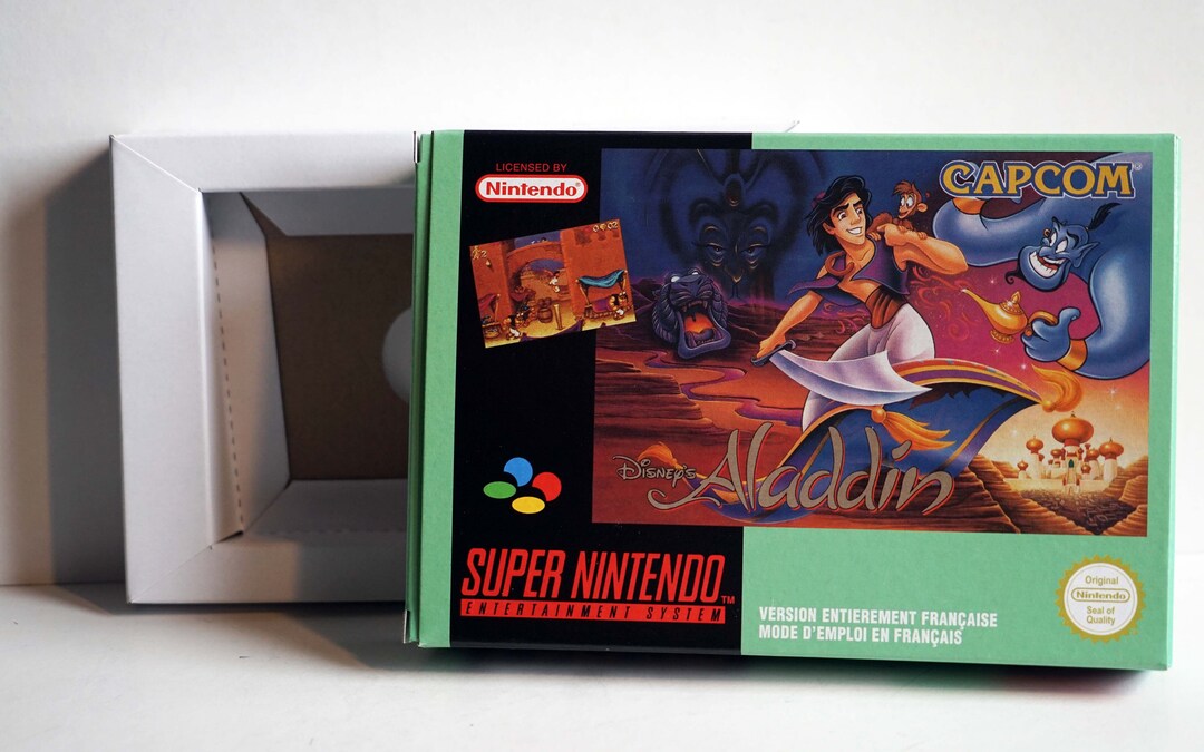 Aladdin [FAH] - Super Nintendo SNES - Boîte Seule - Etsy
