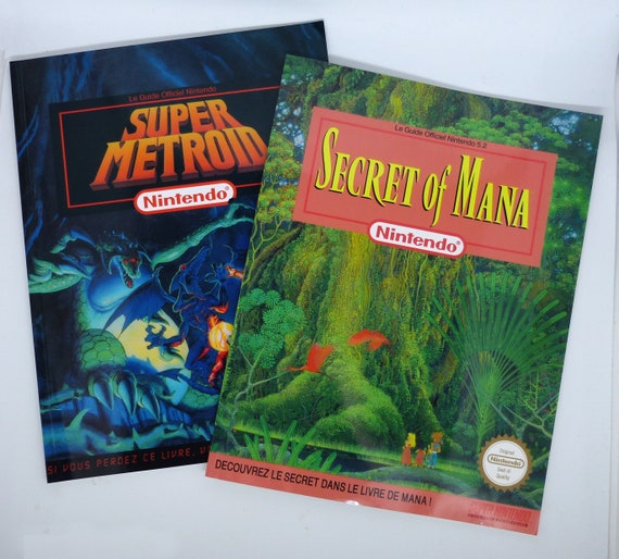 Lot De 2 Guides Super Métroïd Et Secret of Mana | Etsy