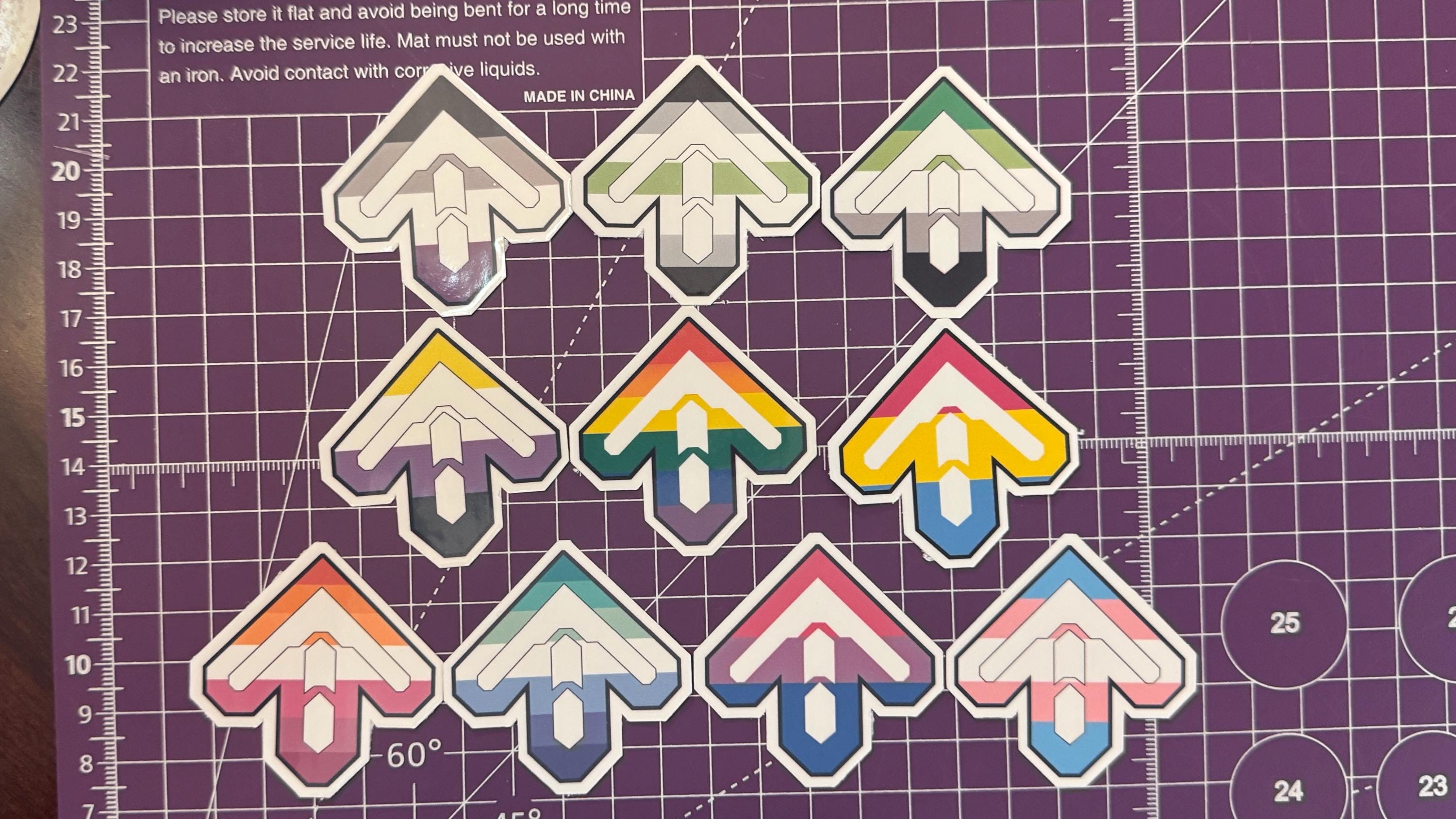 DDR Pride Arrow Stickers - Etsy