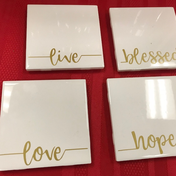 Bible Verse Coasters - Etsy