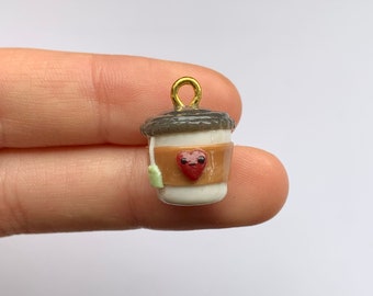 Cute Matcha Tayaki Bear Charm / Handmade Polymer Clay Charms ...