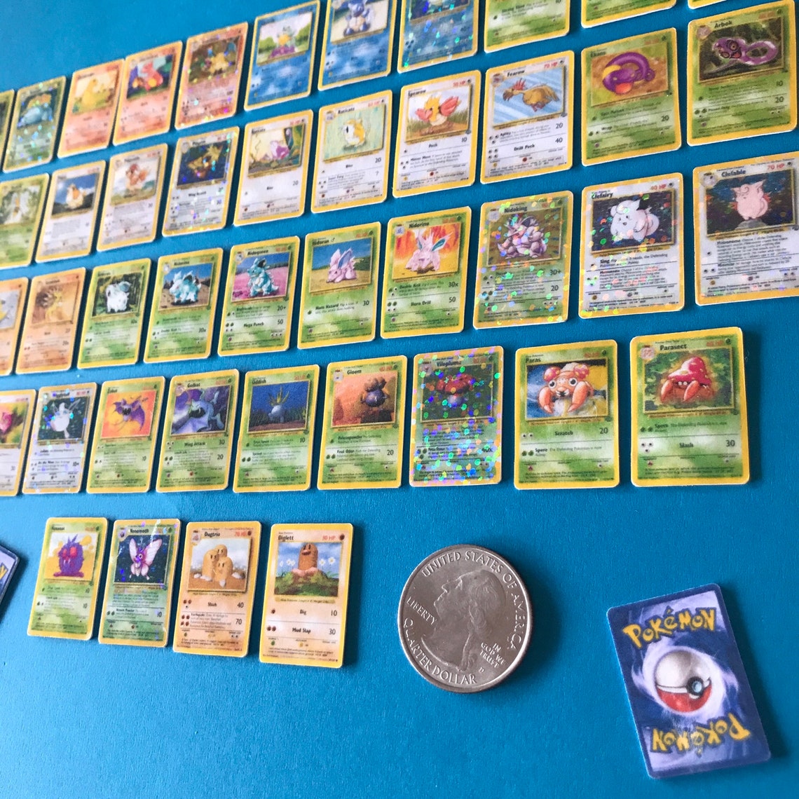 Vintage Mini Pokemon Cards | Etsy