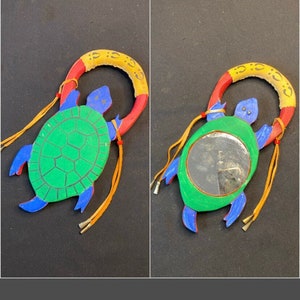 Medicine Wheel Turtle Mirror Board Native American Powwow - Etsy