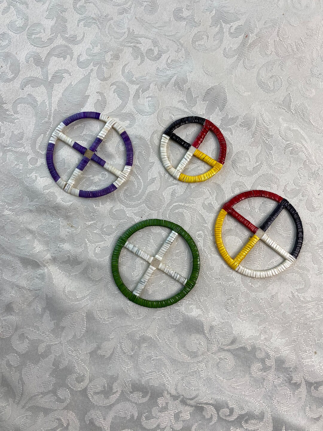 Quilled Medicine Wheel Decor Handmade Native American Art - Etsy