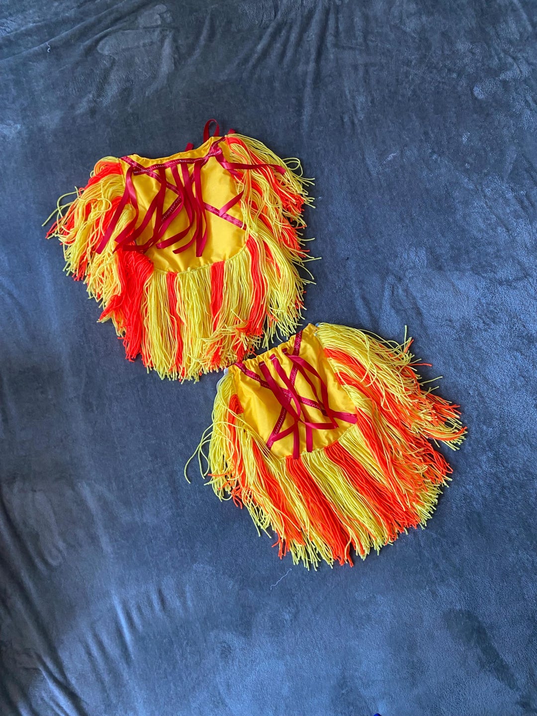 Yellow Boys Grass Dance Outfit Handmade Native American Powwow Regalia ...