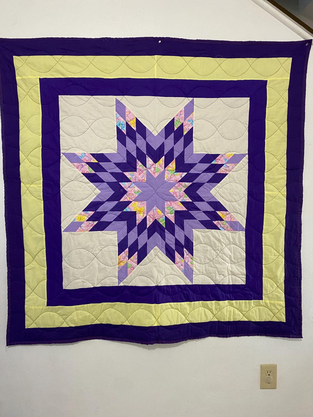 Purple Star Quilt - Handmade Native American Blanket - Etsy