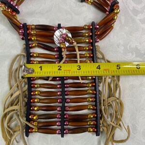 Miniature Beaded Breastplate - Handmade Native American Powwow Regalia ...