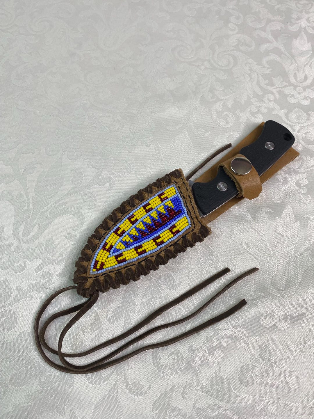 Beaded Knife Case - Native American Design - Etsy