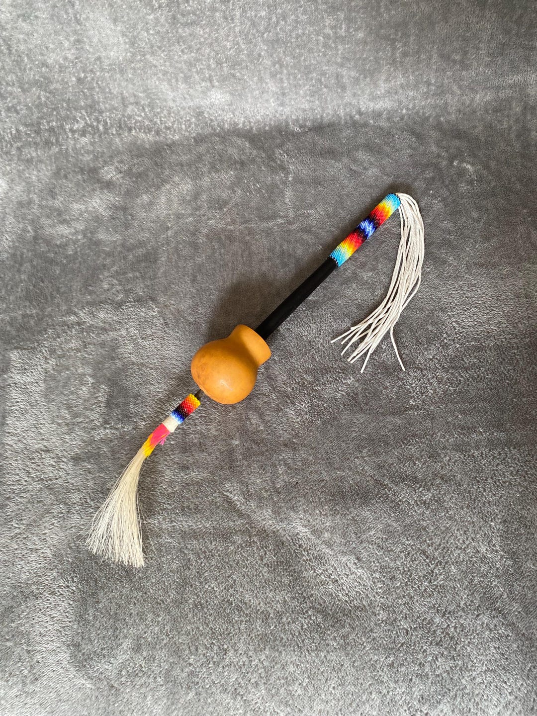 Beaded Rattle Gourd - Handmade Native American Musical Instrument - Etsy
