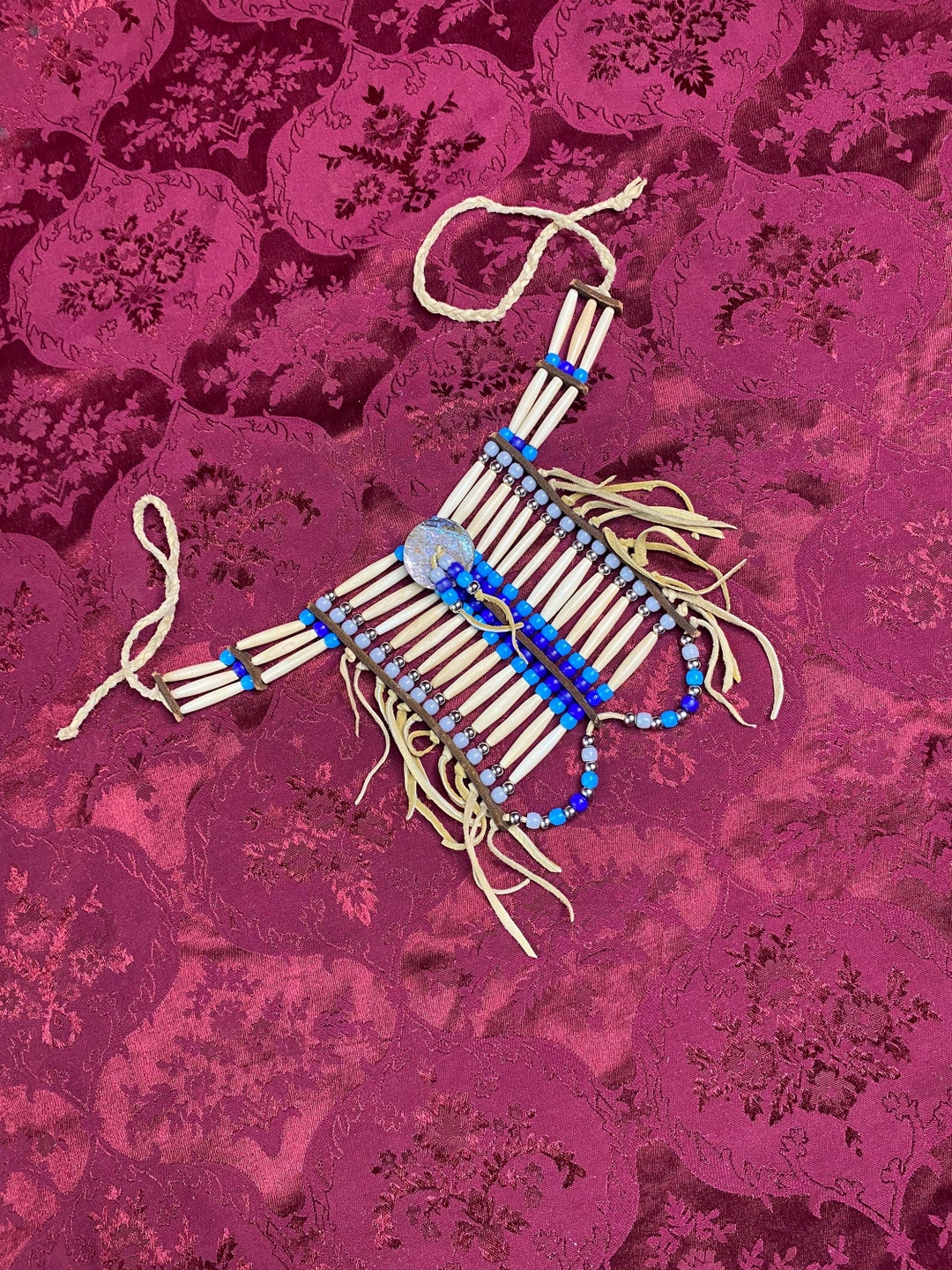 Miniature Beaded Breastplate Handmade Native American Powwow Regalia ...