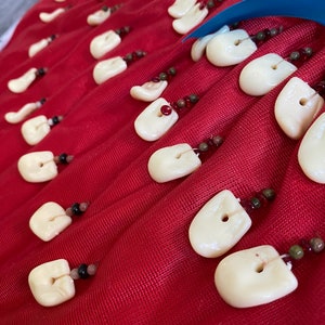 Fringe Elk Teeth Top Dress / Cape Handmade Native American Powwow ...