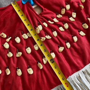 Fringe Elk Teeth Top Dress / Cape - Handmade Native American Powwow ...