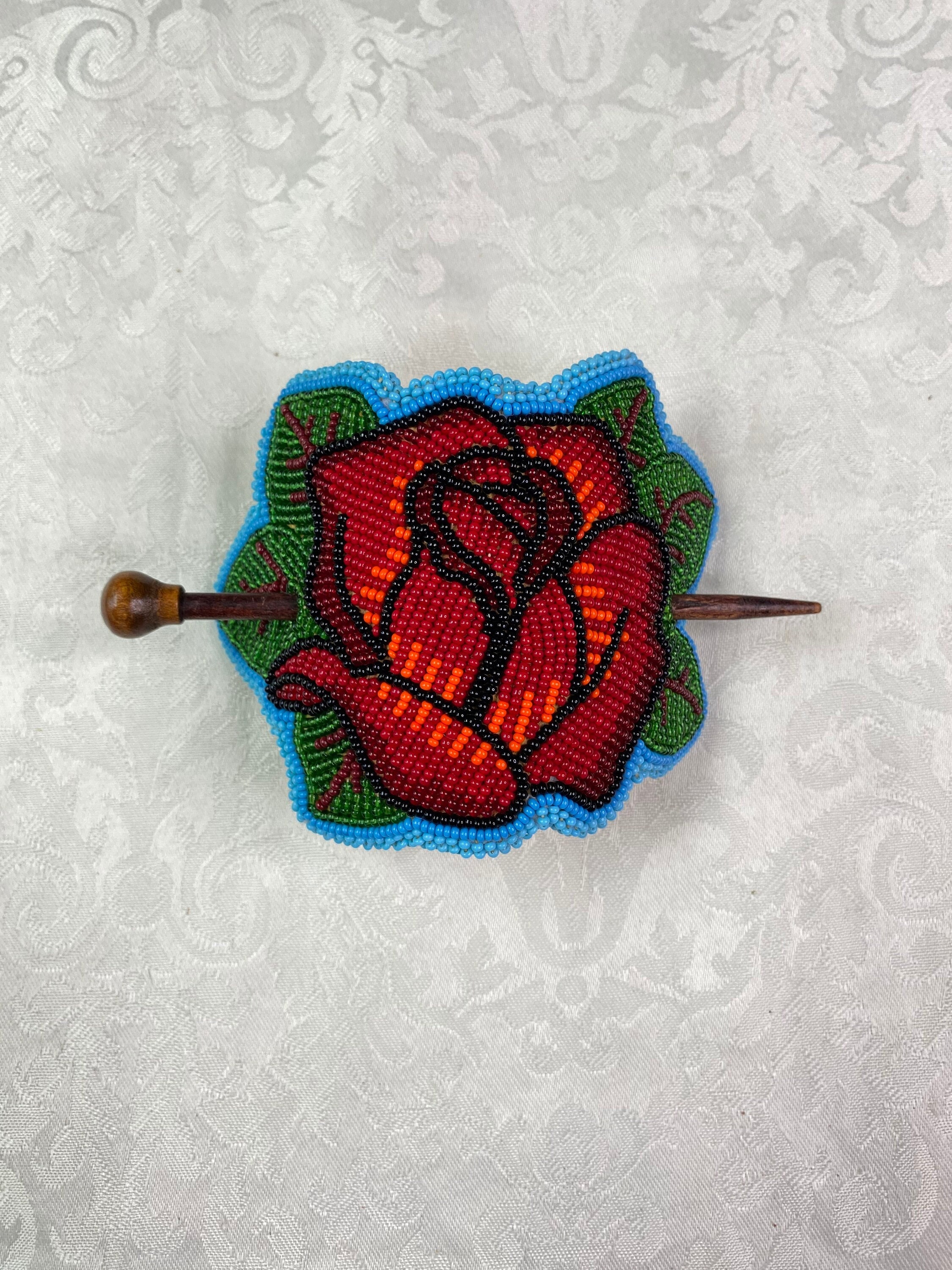 Native American Beaded Roses