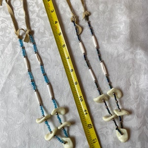 Elk Teeth Beaded Necklace Handmade Native American Jewelry - Etsy